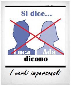 L'uso impersonale e i verbi impersonali - L'italiano corretto